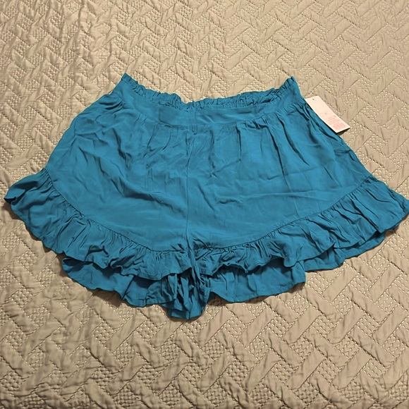 wild fable | Shorts | Nwt Wild Fable Turquoise Shorts With Ruffle Med ...